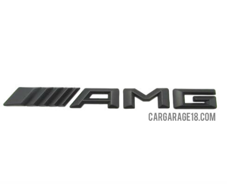 SIZE 190x20mm GLOSSY BLACK AMG EMBLEM FOR BENZ