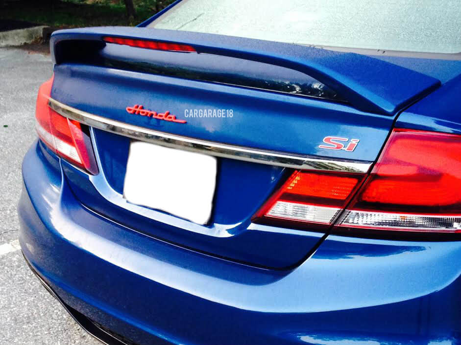 SIZE 210x20mm RED HONDA LETTER EMBLEM