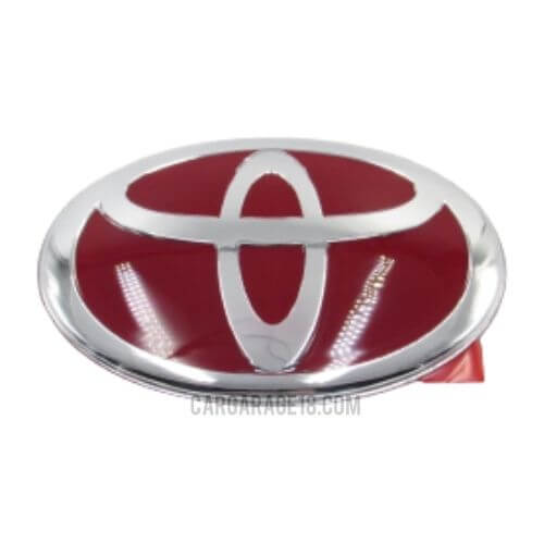 SIZE 153x105mm RED CHROME TOYOTA LOGO EMBLEM