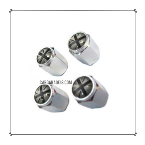 UK FLAG TIRE VALVE CAP FOR MINI COOPER and AUSTIN MINI