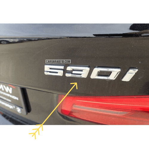 CHROME 530i EMBLEM FOR BMW - Cargarage18.com