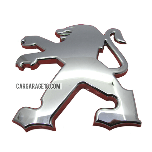 SIZE 100x85mm CHROME PEUGEOT 307 LOGO REAR EMBLEM