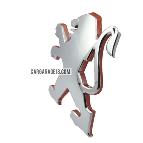 SIZE 100x85mm CHROME PEUGEOT 307 LOGO REAR EMBLEM