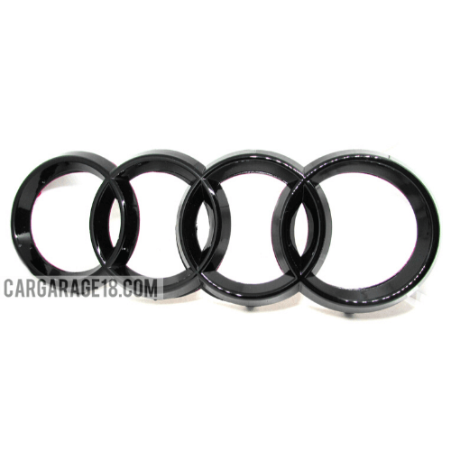 SIZE 272x98mm BLACK FRONT AUDI LOGO EMBLEM FOR AUDI