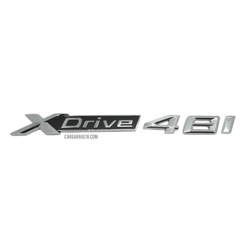 CHROME XDRIVE 48i EMBLEM FOR BMW X SERIES
