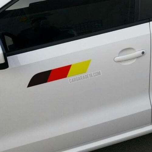 GERMANY FLAG LOGO STICKER SIZE 14.5x5cm FOR CAR BODY
